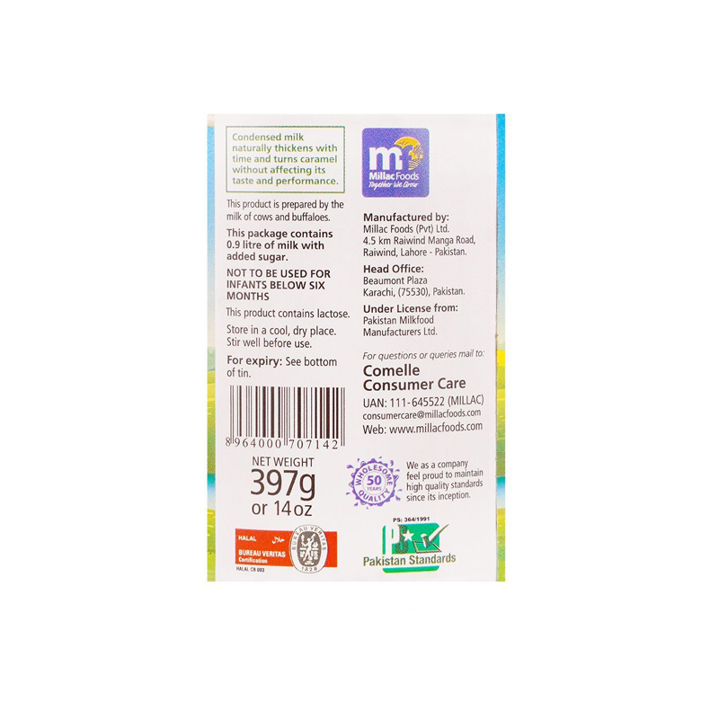 Comelle Condensed Milk 397g - mqmart.pk