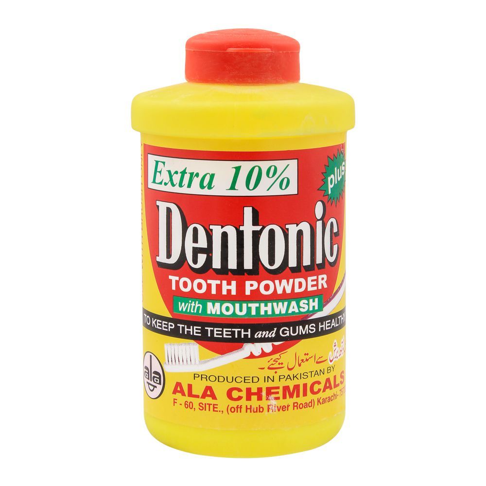 Dentonic Plus Tooth Powder With Mouthwash, 90g - mqmart.pk